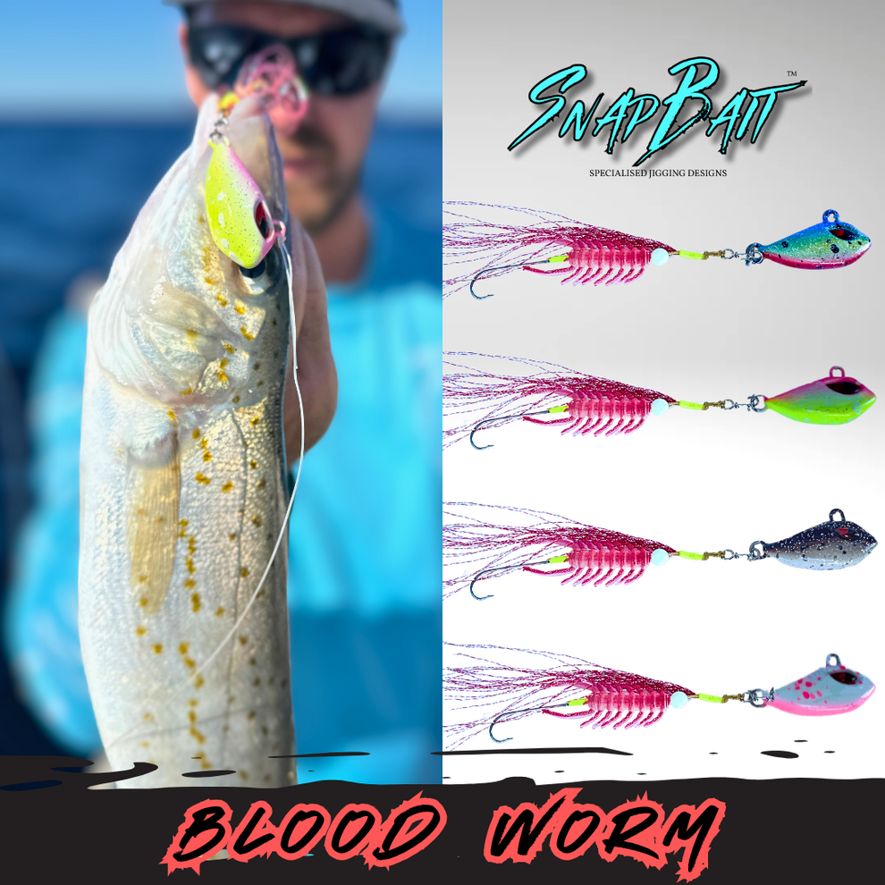 The SnapBait Blood Worm Jig is Australia's #1 flathead lure & whiting ...