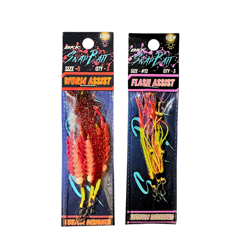 Flash Worm / Blood Worm Assists Hooks – SnapBait Australia